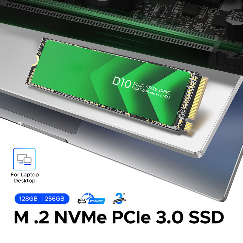 Interface PCIe 3.0 High Speed SSD with NVMe M.2 SSD 128GB