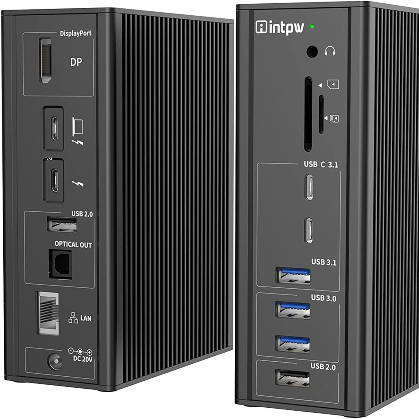 Thunderbolt 3 Adapter Hub Mac USB C Docking Station 10Gbps Stereo Combo ...